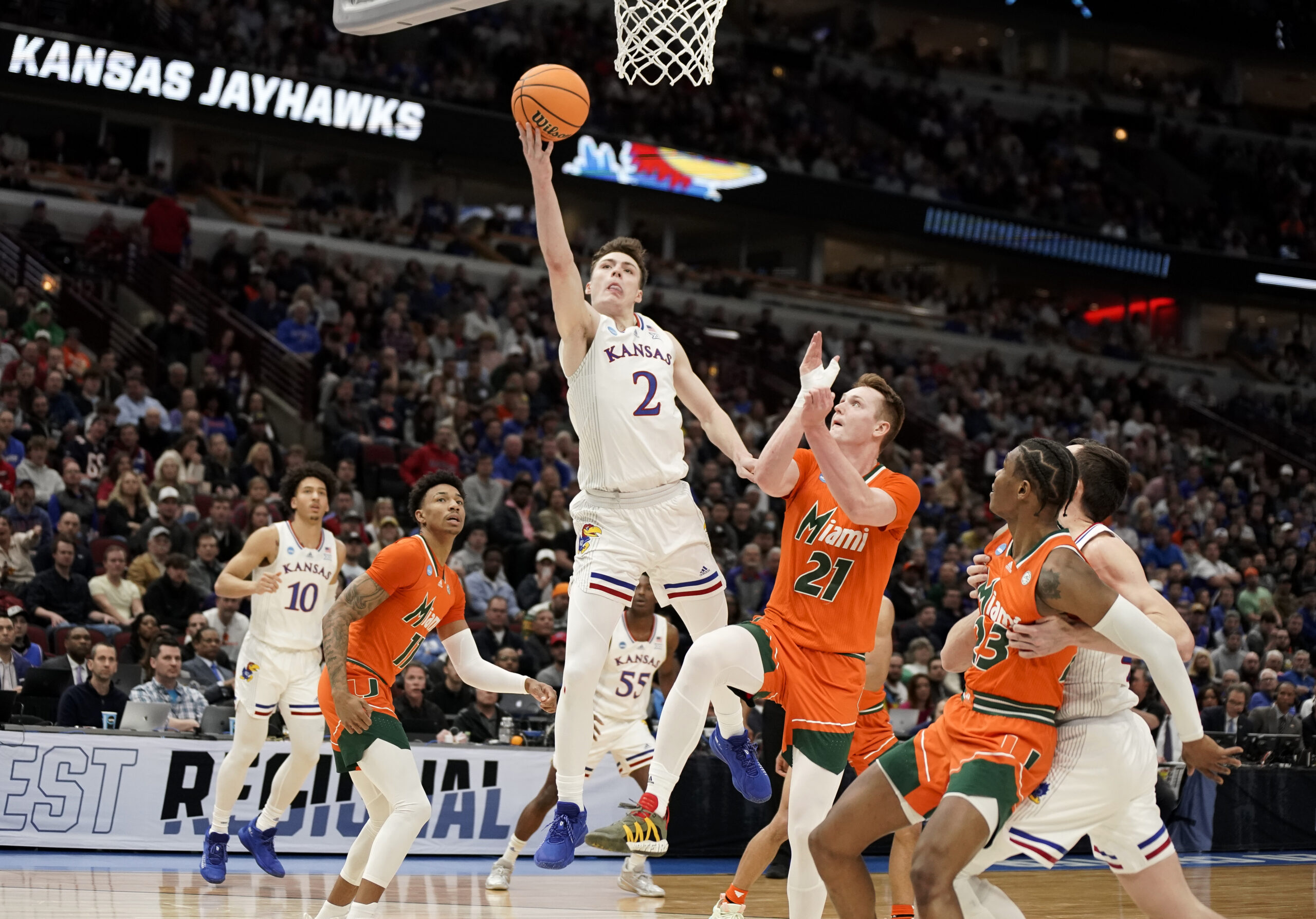Photo Gallery from Chicago: KU beats Miami 76-50 to earn 16th trip to ...